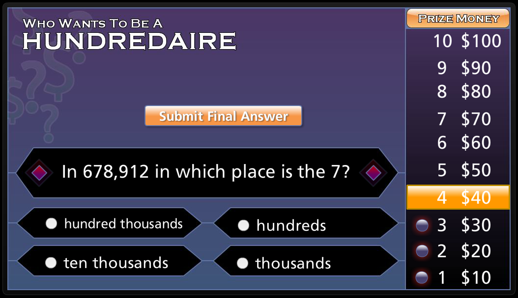 Hundredaire – Maths Play – Maths Zone Cool Learning Games
